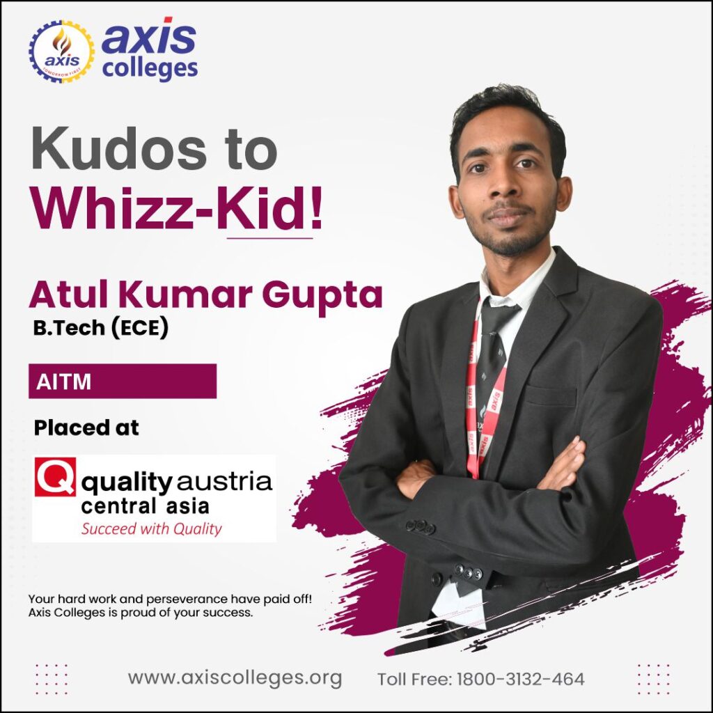Atul Kumar Gupta Placed in Quality Austria Central Asia - Axis Colleges ...